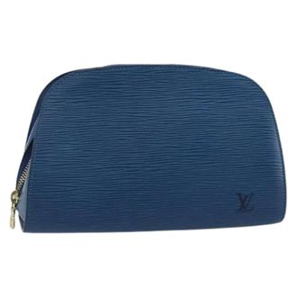 Louis Vuitton Pochette en cuir Pre-owned - Femme - Pre-owned - Bleu - Taille: ONE Size