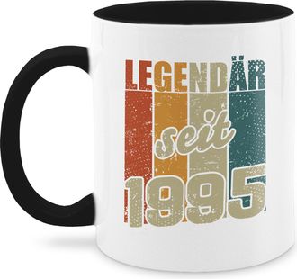 Shirtracer Tasse Tassen 325ml - 30. Geburtstag - Legendär seit 1995-325 ml - Schwarz - 1993 geschenke 30 kaffeetasse dreissig mug geschenk jährigen mann zum 30ig