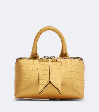 The Attico Sac Friday Mini en cuir fa&ccedil;on croco