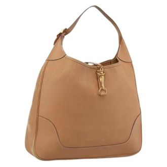 Herm&egrave;s Pre-owned Cuir sacs-main - Femme - Pre-owned - Brun - Taille: ONE Size