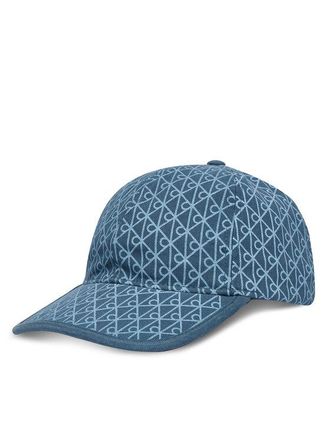 Calvin Klein Cap Emblem Print W Leather Patch Cap LV04D5029G Blau