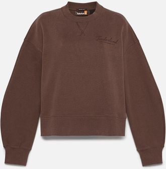 Timberland Lush Comfort Sweatshirt mit Rundhalsausschnitt f&uuml;r Damen in Braun, Damen, Braun, Gr&ouml;&szlig;e