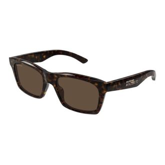 Balenciaga Rechteckige Sonnenbrille - - Accessories - Herren - Braun - 56 MM