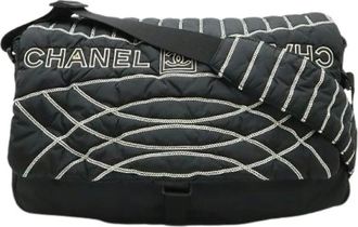 Chanel Pre-owned Nylon sacs-chanel - Femme - Pre-owned - Noir - Taille: ONE Size