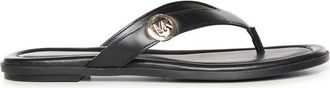 Michael Kors Femme, Chaussures, Noir, Taille: 38 1/2 EU Erin Sandale en Cuir