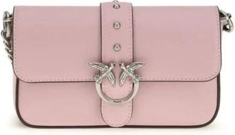 Pinko Pinko, Femme, Sacs, Rose, Taille: ONE Size Bos Taurus Shoulder Bag