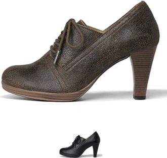 Spieth & Wensky Damen Pumps D114 Deal Dunkelbraun, 42