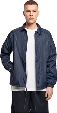 Build Your Brand Coach Jacket, Navy, XXL