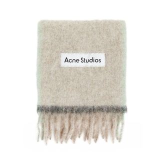 Acne Studios Echarpe en laine m&eacute;lang&eacute;e