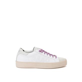 P448 Wei&szlig;e Leder-Sneakers - - Shoes - Damen - Wei&szlig; - 36 EU