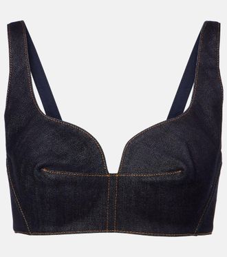 Givenchy Bralette aus Denim