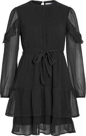 Vila Vielly L/S Flounce Dress - Noos