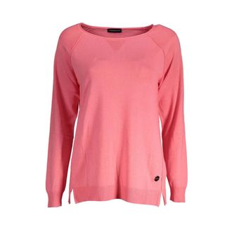 North Sails Femme, Pulls, Rose, Taille: 36 FR Pull Rose en Coton avec D&eacute;tails Contrastants