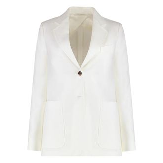 Max Mara Guglia Leinenblazer - - Jackets - Damen - Wei&szlig; - XS