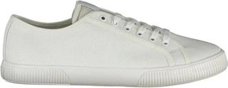 Calvin Klein Homme, Chaussures, Blanc, Taille: 42 EU Baskets Homme en Coton Blanc