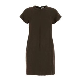 Brunello Cucinelli Monili-Verzierter Mini-Kleid - - Dresses - Damen - Braun - M