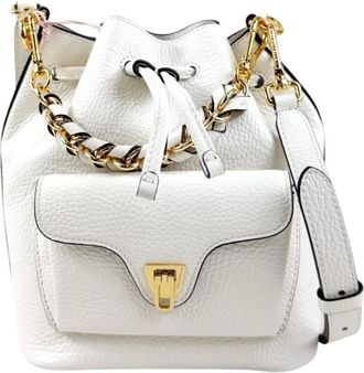 Coccinelle Femme, Sacs, Blanc, Taille: ONE Size Beat Generation Small Bucket Bag