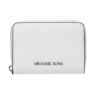 Michael Kors Femme, Accessoires, Blanc, Taille: ONE Size Porte-cartes de luxe en cuir