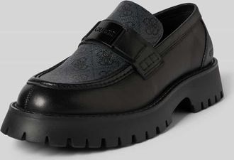 Guess Loafers aus Leder-Mix Modell GORIZIA
