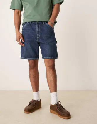 Polo Ralph Lauren Carpenter-Jeansshorts in mittelblauer Waschung mit geradem Schnitt