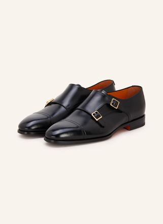 Santoni Double-Monks Axel schwarz