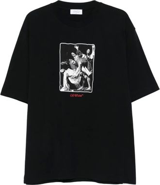 Off-white t-shirt à imprimé graphique - Noir