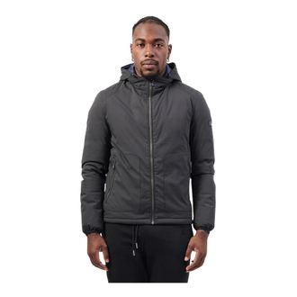 Yes-Zee YES Zee, Homme, Vestes, Noir, Taille: 2XL Veste noire &agrave; capuche en softshell