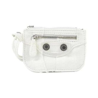 Balenciaga Pre-owned Le Cagole Denim Coin Case - - Pre-owned - Damen - Wei&szlig; - ONE SIZE