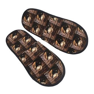 Generic Pantoufles DHiver D&eacute;licieux Caf&eacute; En Forme De Coeur Unisexe Fourrure Pantoufles L&eacute;gers Chaussons DInt&eacute;rieur Pour Spa Invit&eacute; Voyage M