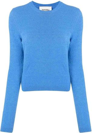 Nanushka Pull Col Rond - Bleu