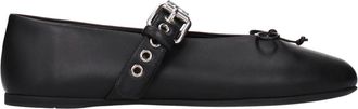 Miu Miu Ballerinas mit Schnalle - - Shoes - Damen - Schwarzk - 41 EU