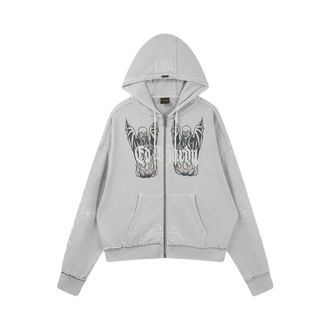 Ed Hardy Herren, Sweatshirts & Hoodies, Grau, LGr&ouml;&szlig;e