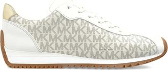 Michael Michael Kors Rhodes monogram lace-up low-top sneakers - Nude