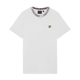 Lyle & Scott Bedrucktes T-Shirt mit kurzen &Auml;rmeln und Rundhalsausschnitt - - Tops - Herren - Wei&szlig; - M