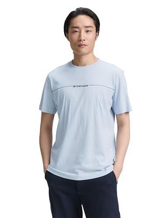 Tom Tailor 1037803 T-Shirt, 13302-Light Metal Blue, L Hommes