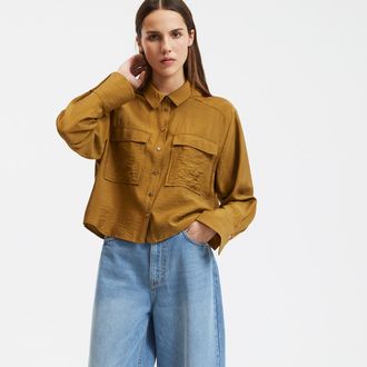 La Redoute Collections Chemise Courte Et Ample Manches Longues