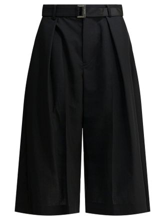 sacai Pantalon court ajust&eacute; Sacai