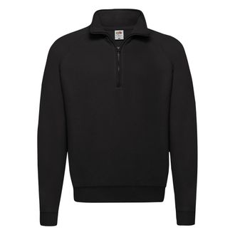 Fruit Of The Loom Fruit of the Loom - Classic 80/20 Sweatshirt Rei&szlig;verschluss f&uuml;r Herren (Schwarz)