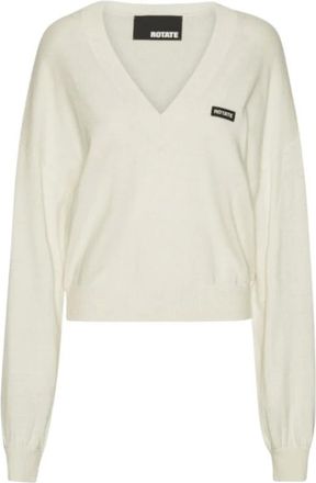 Rotate Rotate Birger Christensen, Damen, Strickwaren, Weiß, SGröße