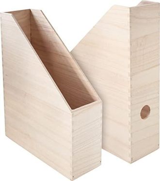 VBS 2 porte-revues VBS, en bois, 25 x 9 x 32 cm