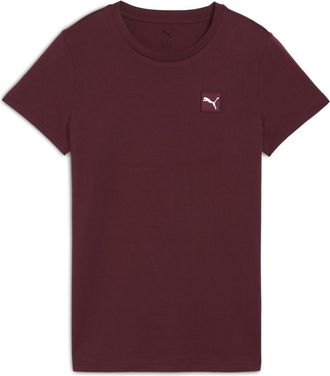 Puma Damen ESS Elevated T-Shirt 3XL, Ruby Shimmer Red