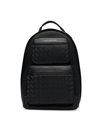 Tommy Hilfiger Rucksack Th Modern Monogram Backpack AM0AM14683 Schwarz