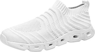 Generic Baskets &agrave; enfiler pour homme en maille respirante - Chaussures de sport l&eacute;g&egrave;res &agrave; fond plat - Chaussures bateau antid&eacute;rapantes - Chaussures de tennis 