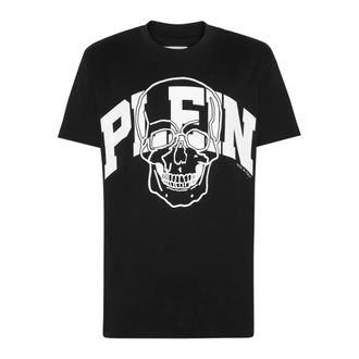 Philipp Plein Black Skull T-Shirt - - Tops - Herren - Schwarzk - L