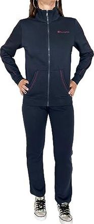 Champion Legacy Sweatsuits Heritage W-Ultralight Powerblend Fleece High-Neck/Straight Hem Survêtement de sport pour femme, Bleu marine, XXL