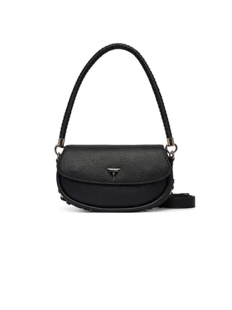 Guess Womens Shoulder Bag Black Polyurethane - Shoulder-Bags
