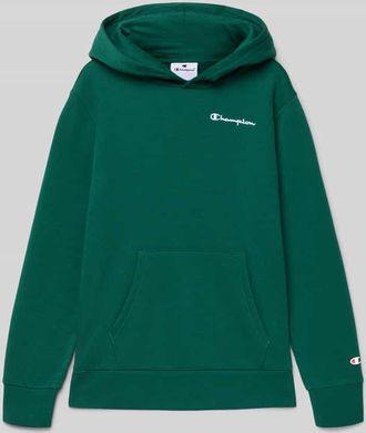 Champion Hoodie mit Label-Stitching und Känguru-Tasche