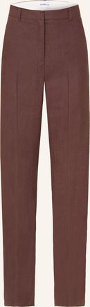 Marella Marlenehose Aus Leinen braun