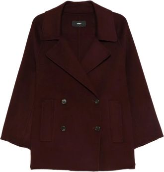 Arma manteau en laine à boutonnière croisée - Vert