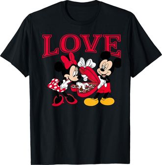 Disney Mickey Mouse And Minnie Love Valentine T-Shirt